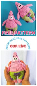 Patrick Star Amigurumi Free Pattern - Free Amigurumi Crochet Patterns