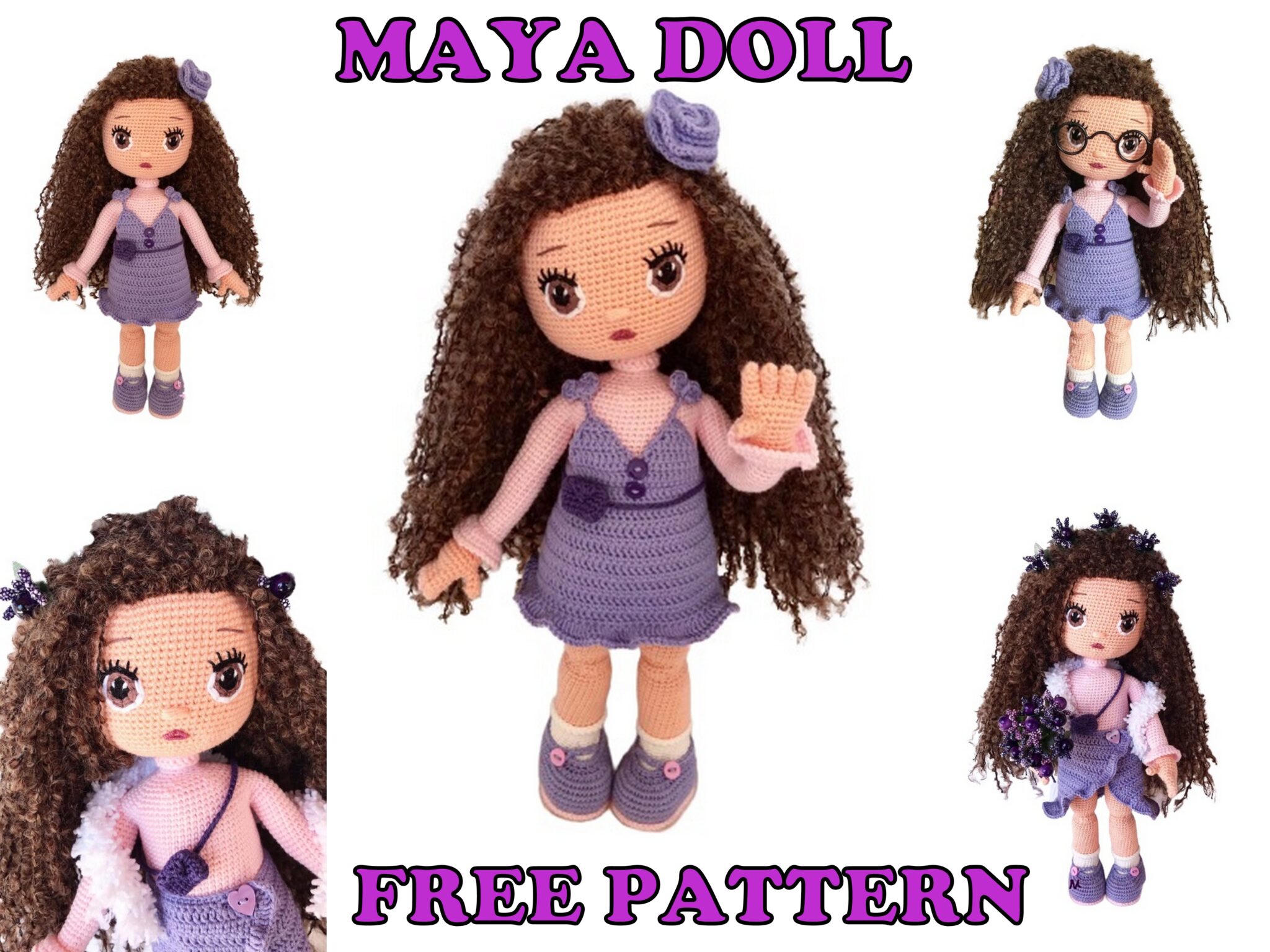 Maya Doll Amigurumi Free Crochet Pattern - Free Amigurumi Crochet Patterns