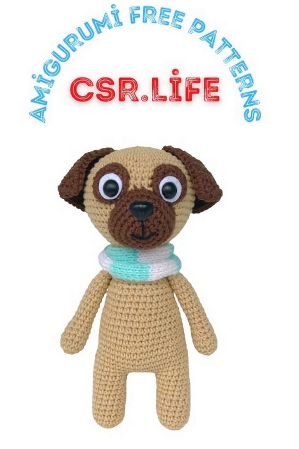 Cute Pug Dog Amigurumi Free Crochet Pattern - Free Amigurumi Crochet ...