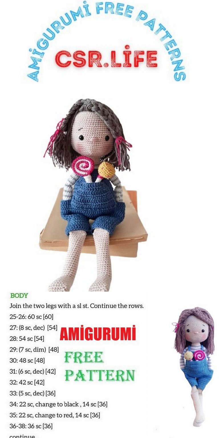 Amigurumi Amanda Doll Free Crochet Pattern - Free Amigurumi Crochet ...