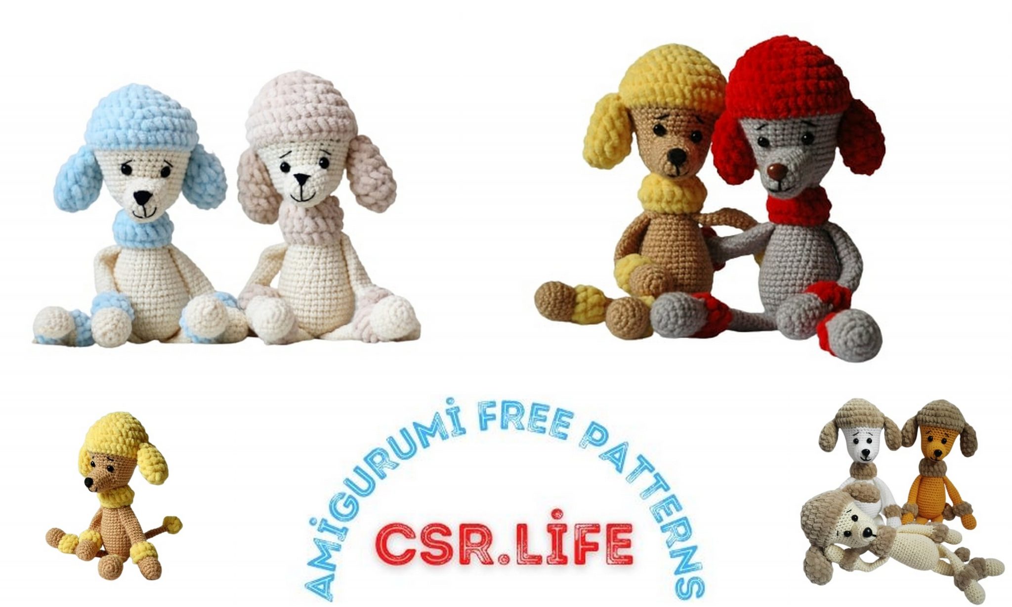 Amigurumi Dog Poodle Free Crochet Pattern - Free Amigurumi Crochet Patterns