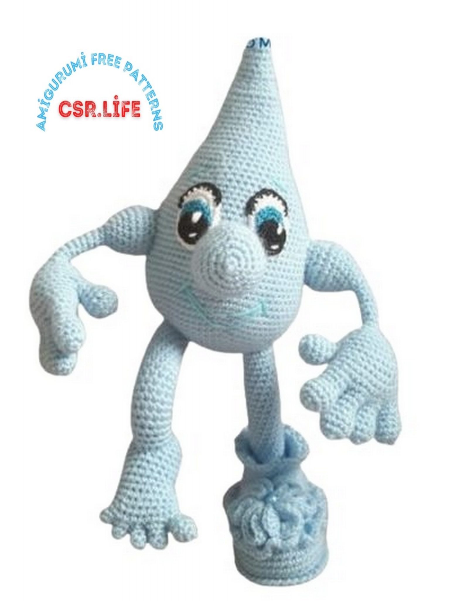 Amigurumi Water Drop Free Pattern - Free Amigurumi Crochet Patterns