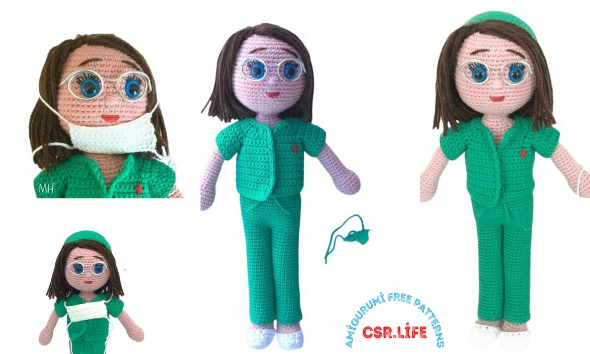 Nurse Doll Amigurumi Free Pattern – Csr.life