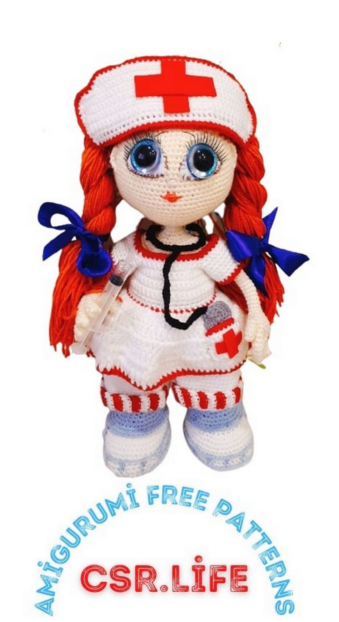 Nurse Doll Amigurumi Free Pattern - Free Amigurumi Crochet Patterns