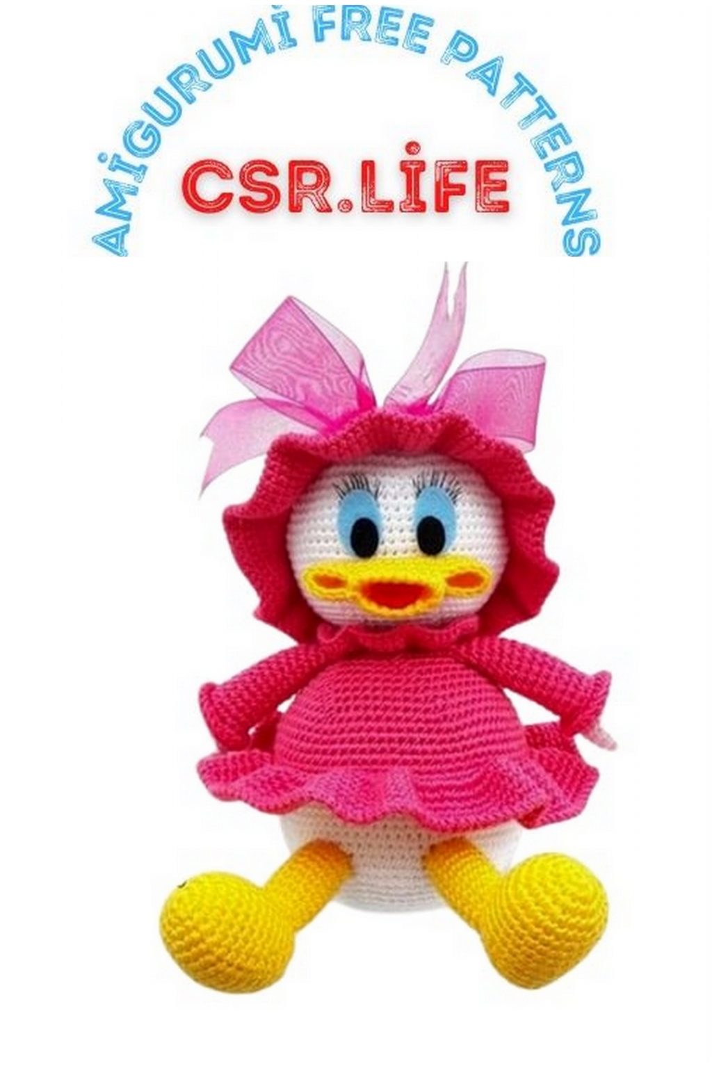 Daisy Duck Amigurumi Free Pattern - Free Amigurumi Crochet Patterns