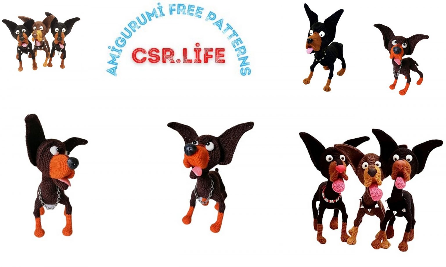 Doberman Dog Amigurumi Free Crochet Pattern - Free Amigurumi Crochet ...