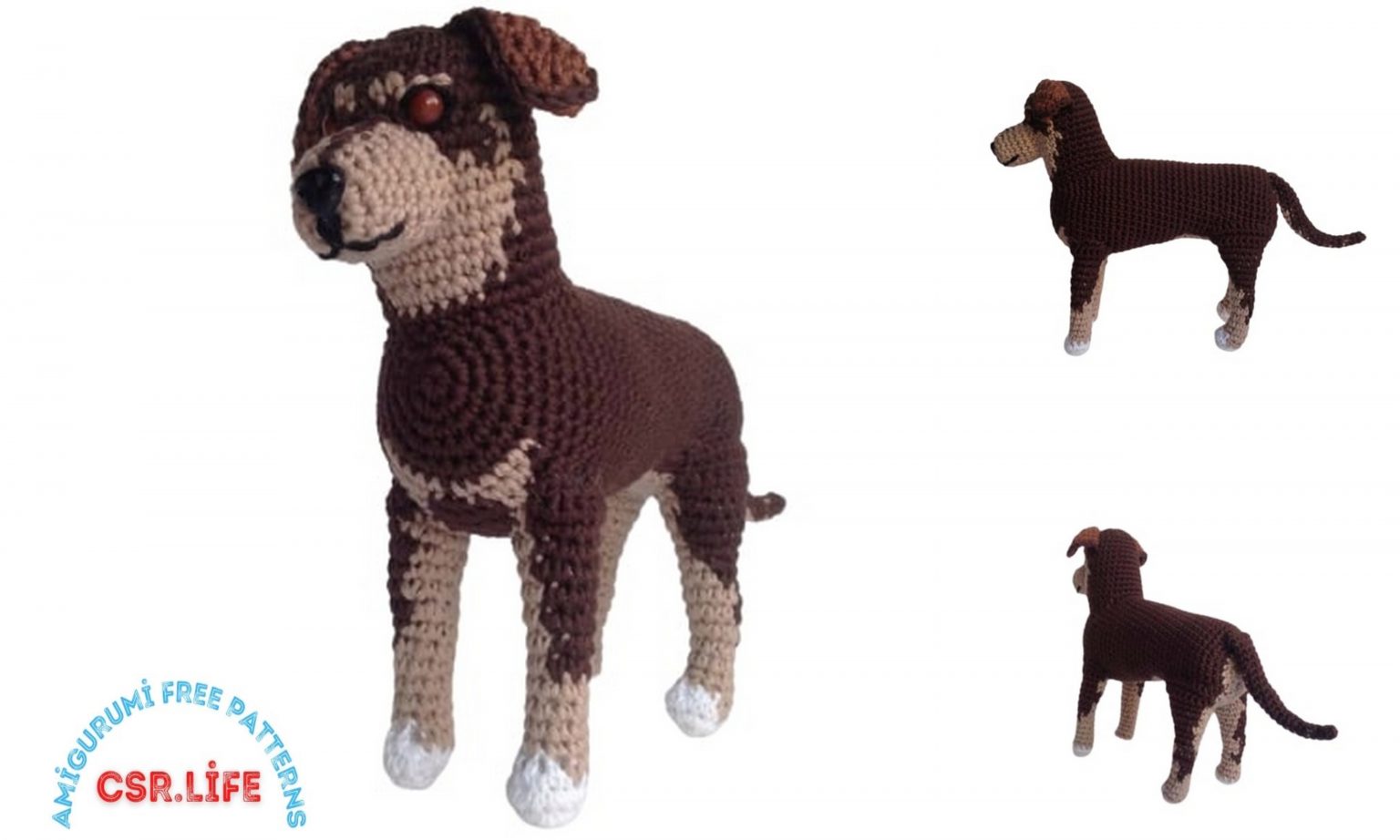 Dog Rottweiler Amigurumi Free Crochet Pattern - Free Amigurumi Crochet ...