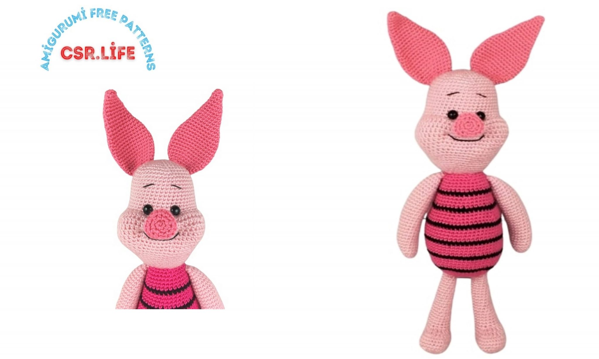 Cartoon Character Piglet Amigurumi Free Pattern - Free Amigurumi ...