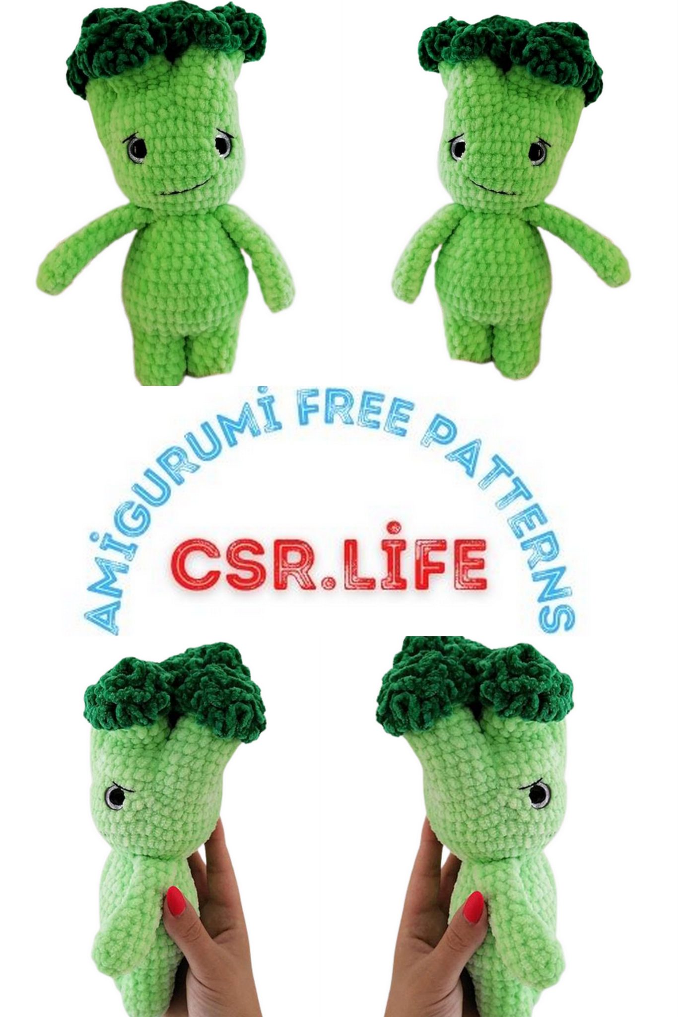 Free Broccoli Man Amigurumi Pattern: Craft Your Veggie Superhero ...