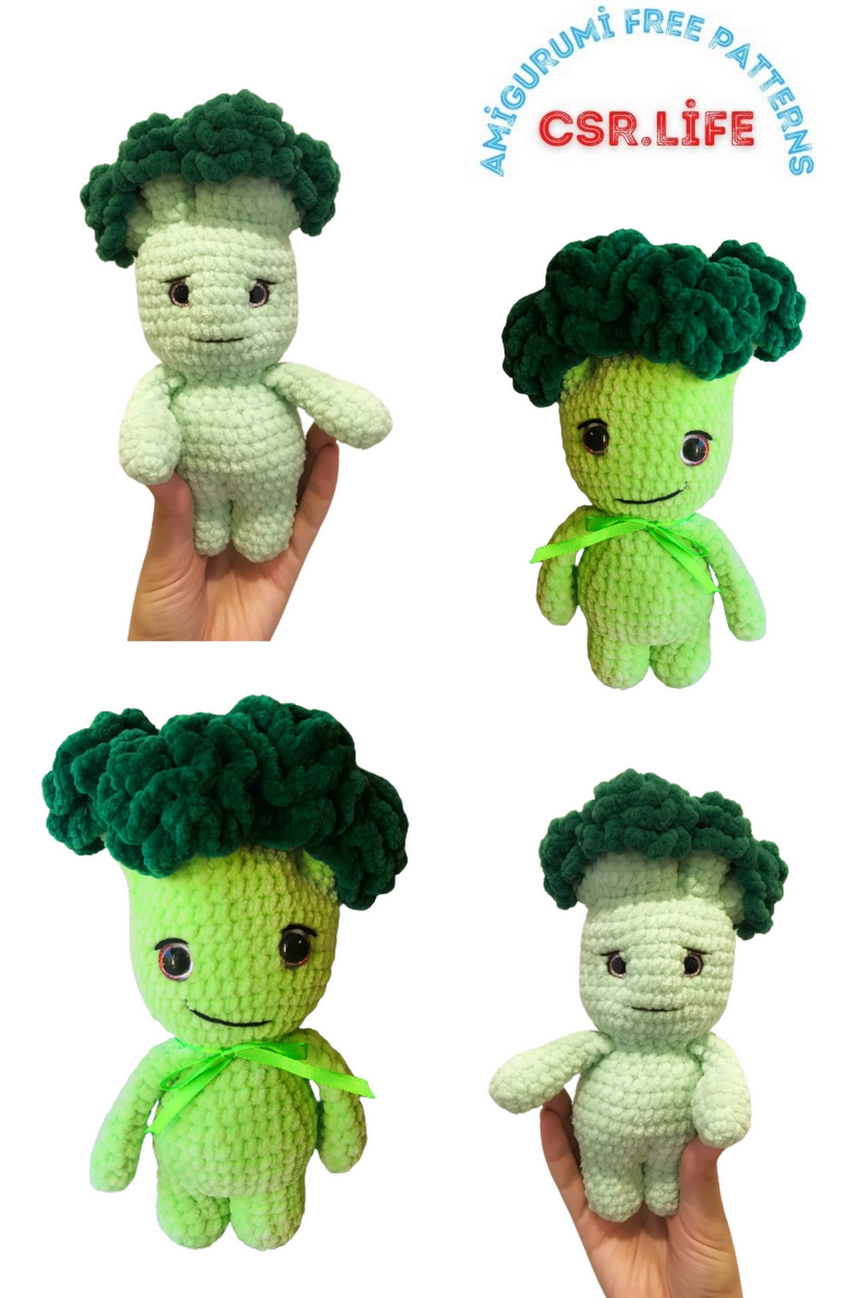 Free Broccoli Man Amigurumi Pattern: Craft Your Veggie Superhero ...