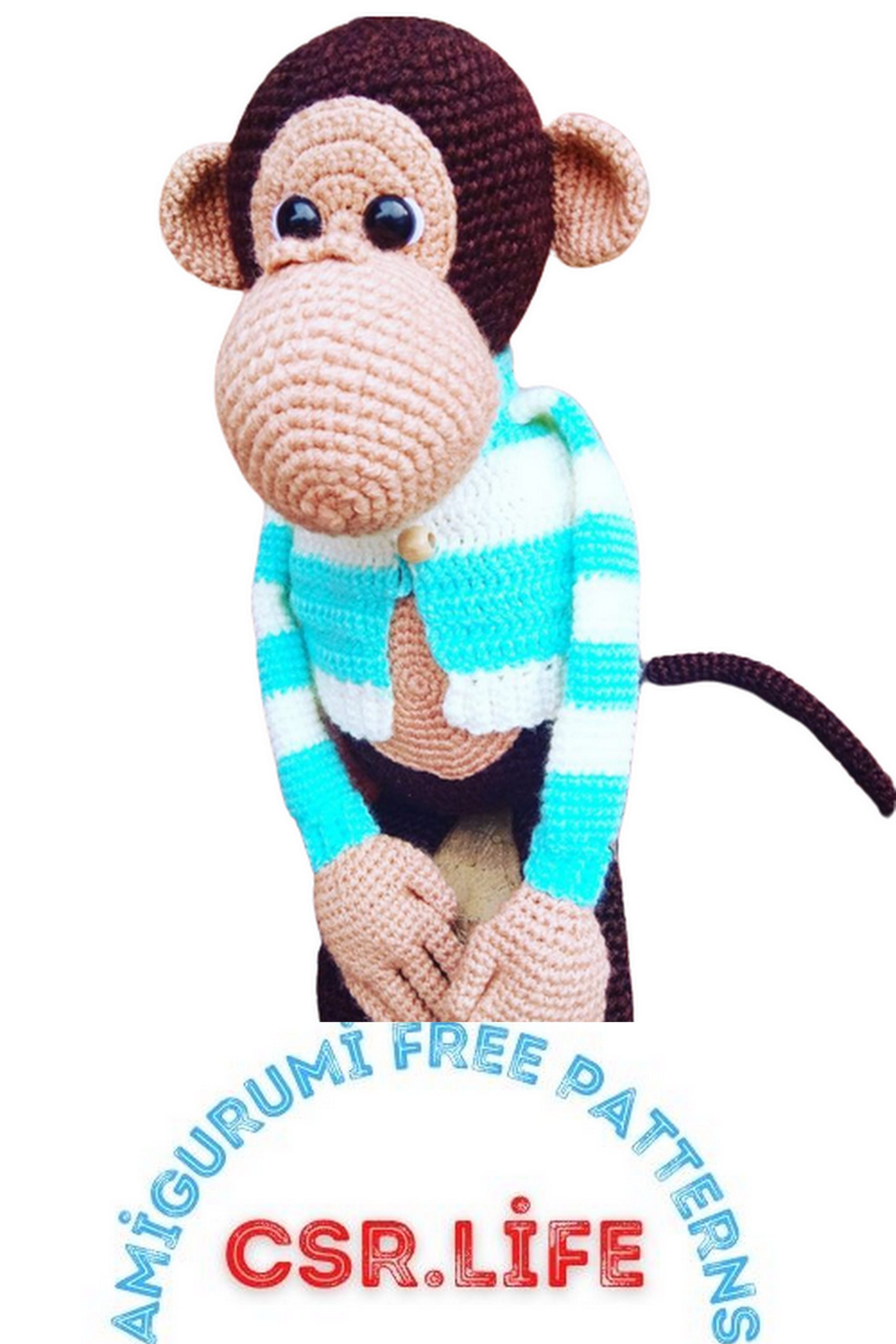 Free Amigurumi Monkey Momo Pattern - Free Amigurumi Crochet Patterns