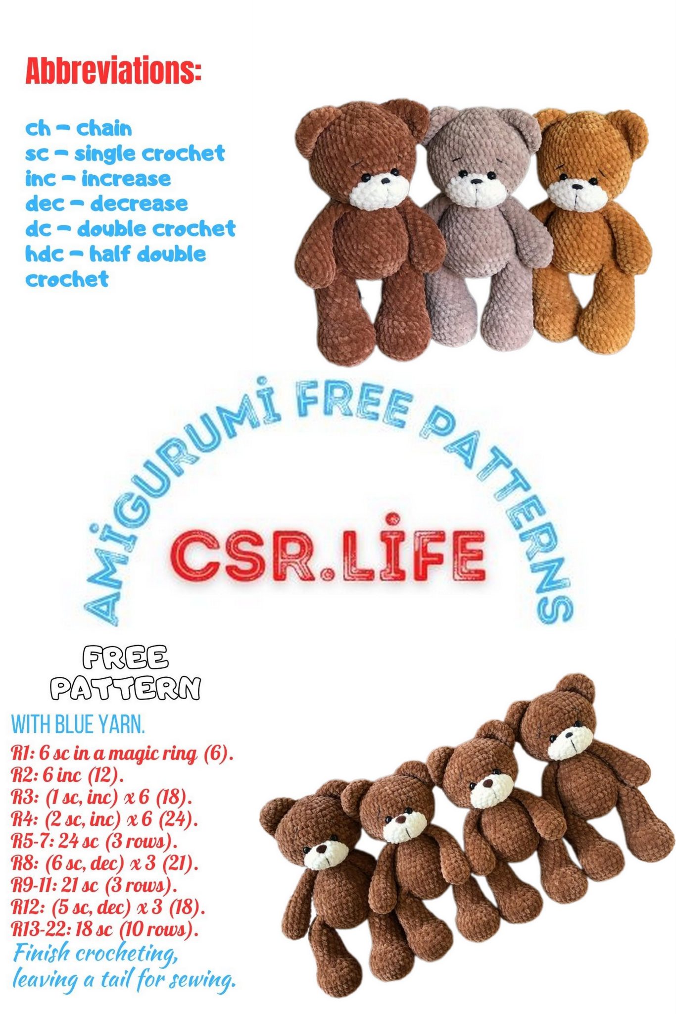 Teddy Bear Amigurumi: Create Your Own Cuddly Companion with Our Free ...