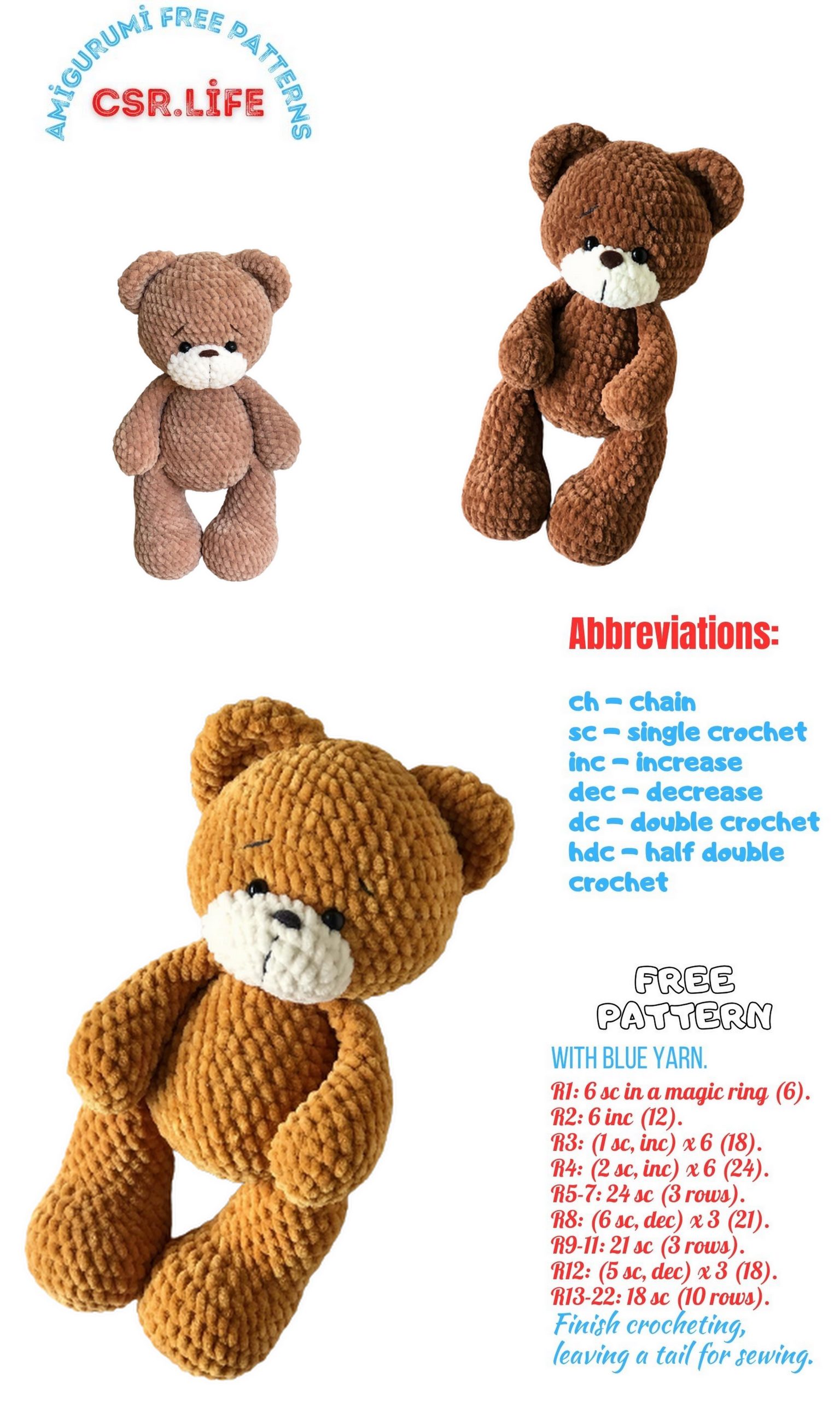 Teddy Bear Amigurumi: Create Your Own Cuddly Companion with Our Free ...