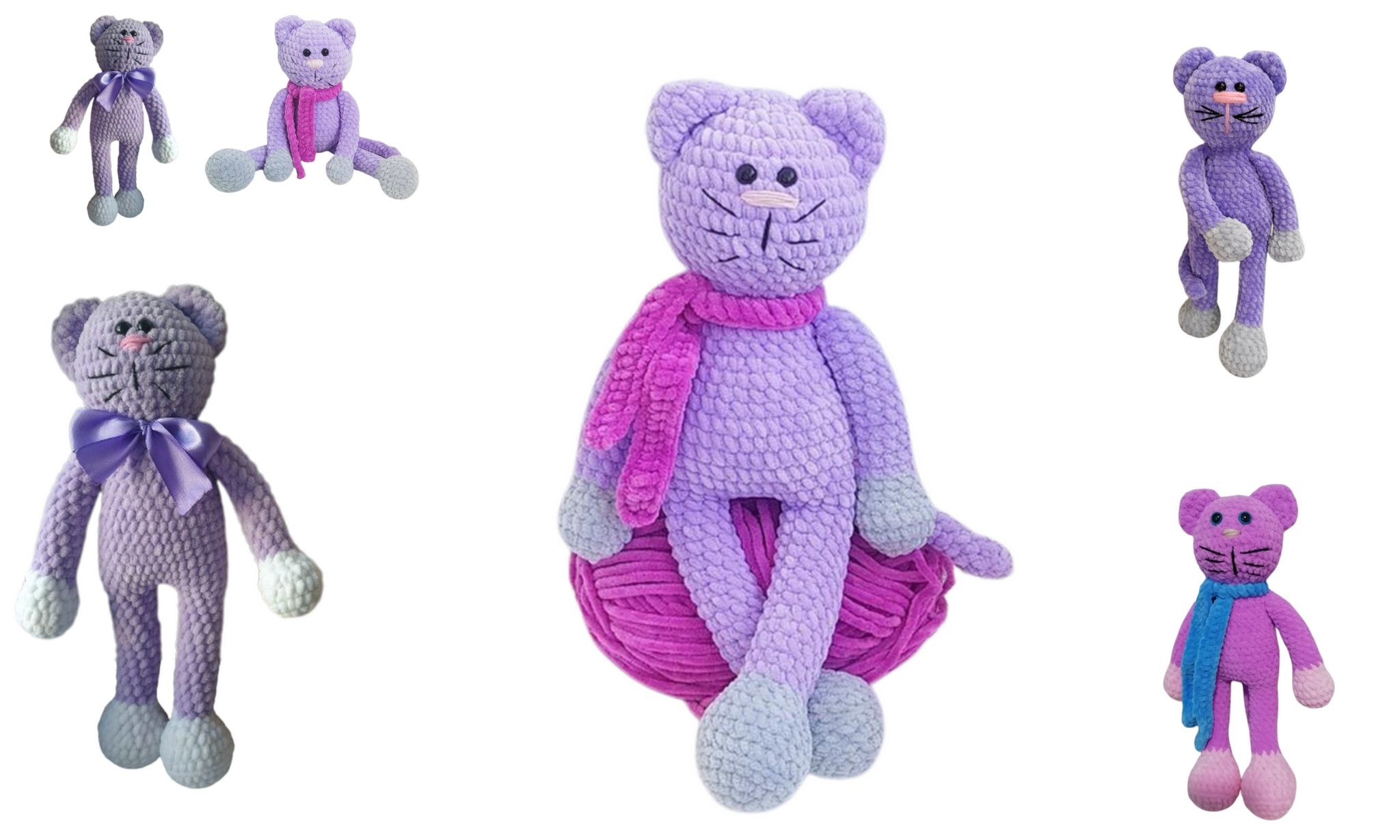 Free Scarfed Velvet Cat Amigurumi Pattern - Crochet Craft - Free ...
