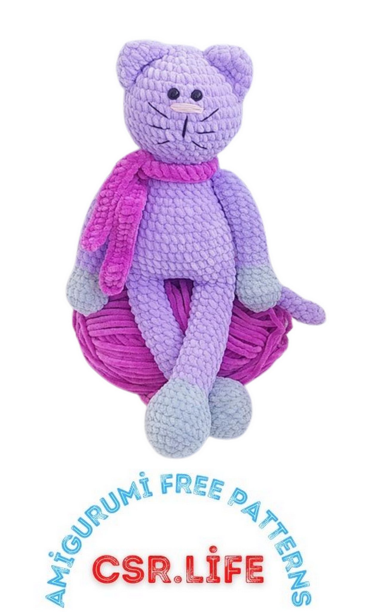 Free Scarfed Velvet Cat Amigurumi Pattern - Crochet Craft - Free ...