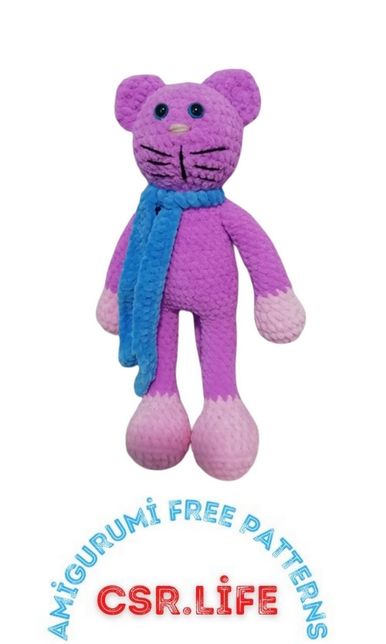 Free Scarfed Velvet Cat Amigurumi Pattern - Crochet Craft - Free ...