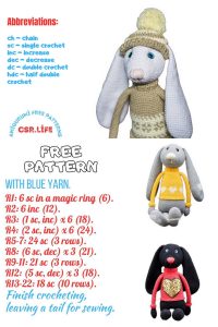 Bunny Bono Amigurumi Free Pattern | Step-by-Step Crochet Tutorial ...