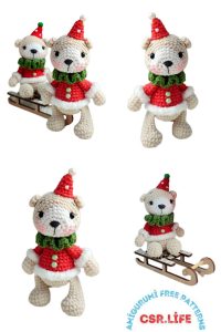 Jolly Holidays: Free Christmas Amigurumi Little Teddy Bear Crochet ...
