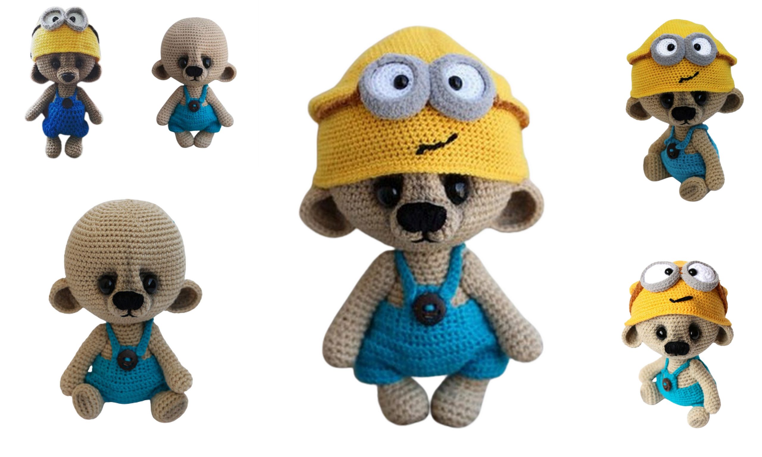 Cute Bear in Hat Amigurumi Free Pattern - Adorable DIY Crochet Toy ...