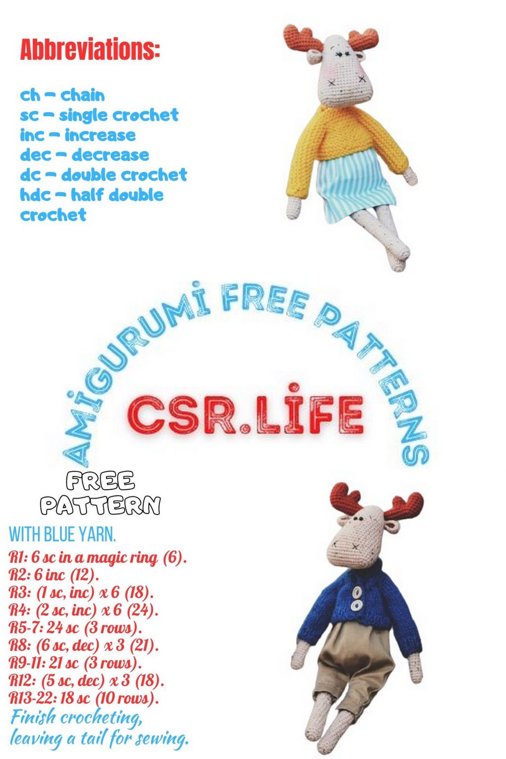 Dear Deers Amigurumi Free Pattern: Crochet Your Adorable Forest Friends ...