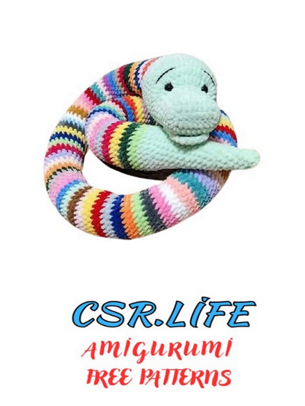 Rainbow Snake Amigurumi Free Pattern: Crochet Your Colorful Companion ...