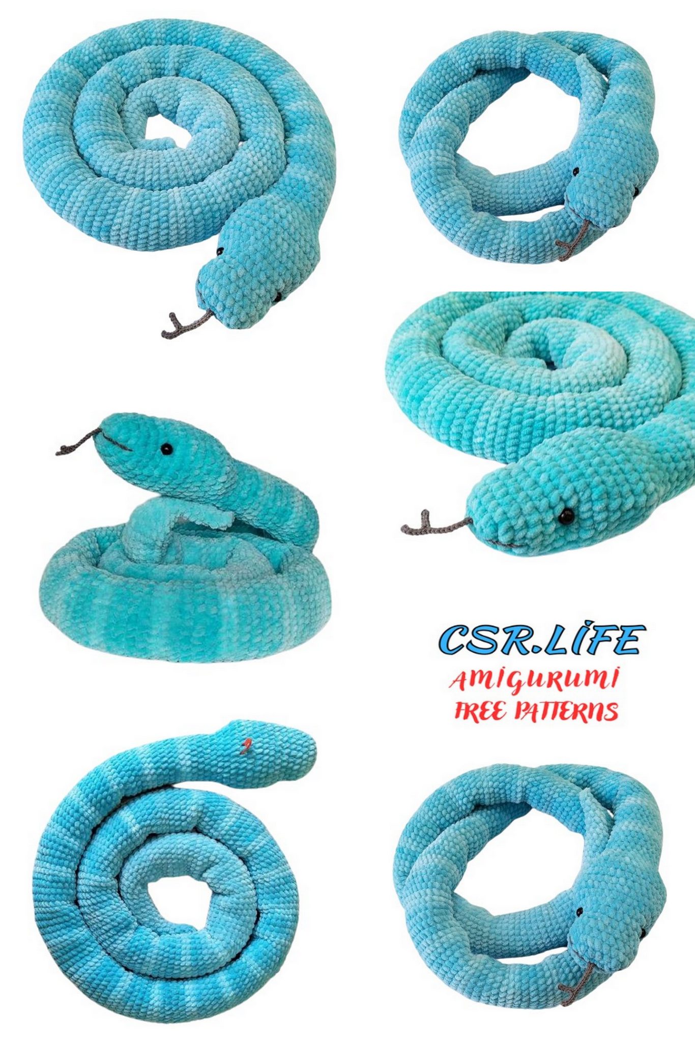 Free Velvet Snake Amigurumi Pattern - Crochet Your Own Cuddly Serpent ...