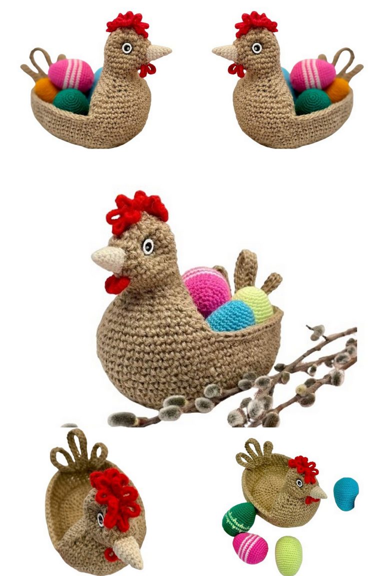 Adorable Easter Basket Chicken Amigurumi Free Pattern for Your Next ...